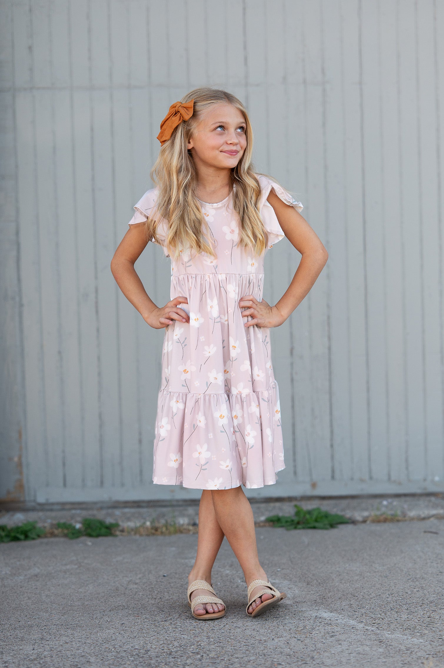 Emma Blush Floral Dress – Oopsie Daisy