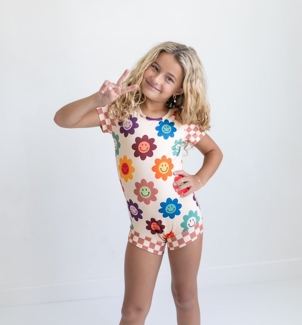 Retro Smiley Leotard – Oopsie Daisy
